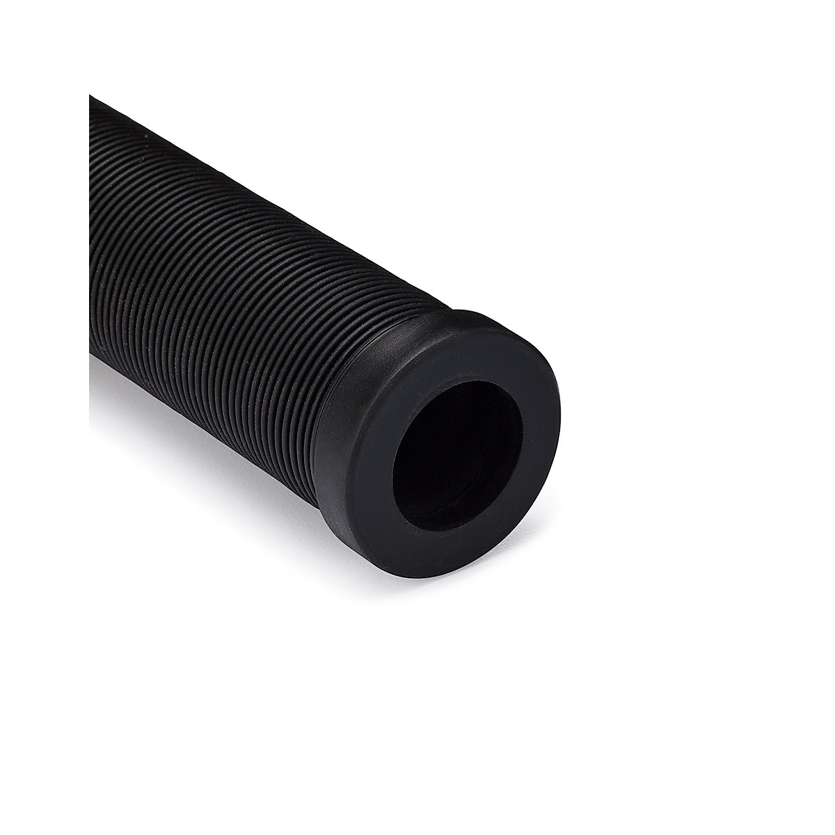 25NINE Ronin Grip Without Flange - Flangeless BMX Bike and Scooter Handlebar Grips with End Plugs - Black