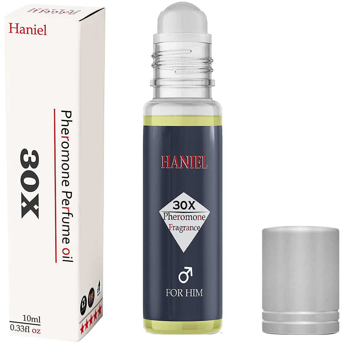 Merry Christmas, Haniel Roll on Woody Aromatic Pheromone Perfume Oil For Men Attraction Formula, Pheromone Cologne for Men, Lux cologne for men, Good Scent Stroked The Desire Innovate Show Personality Fragrance