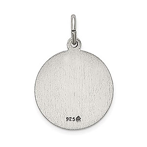 IceCarats 925 Sterling Silver Vintage Caridad Del Cobre Medal Necklace Charm Pendant Only