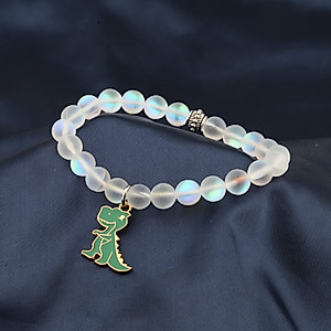 UJIMS Dinosaur Lover Gift Funny Dinosaurs Bracelet T-Rex Gift Animal Lovers Jewelry for Women