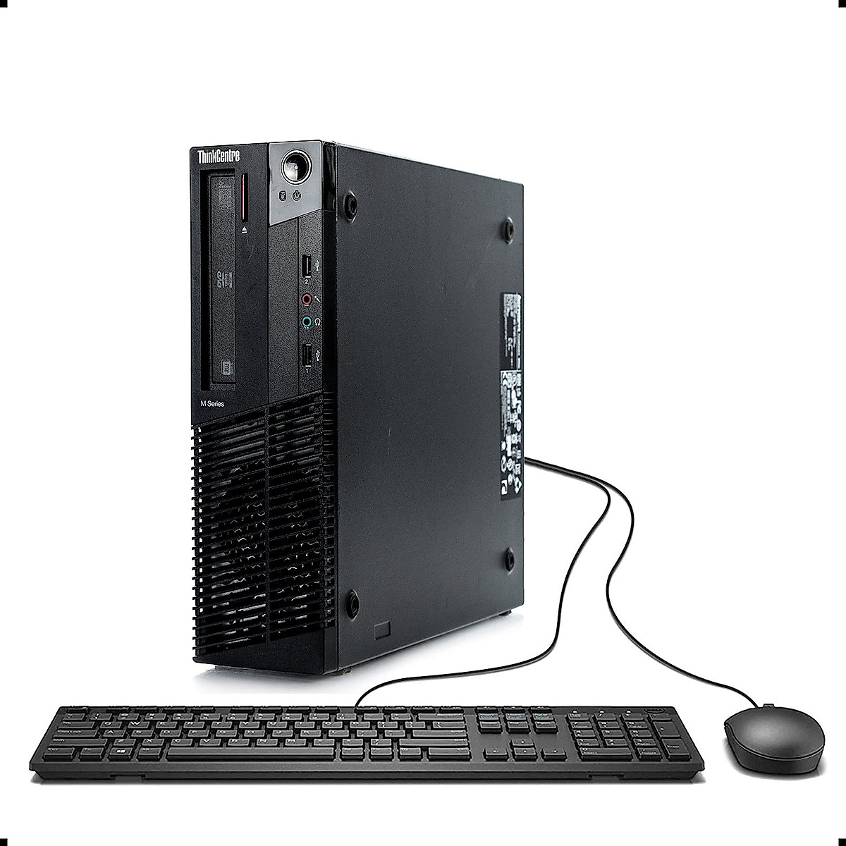 Lenovo Think Center M81 SFF Desktop Computer, Intel Quad Core I5-2400 3.1GHz up to 3.4GHz, 12GB DDR3 RAM, 2TB HDD, DVD, WIFI, BT 4.0, HDMI, VGA, Display port, W10P64 (Renewed)