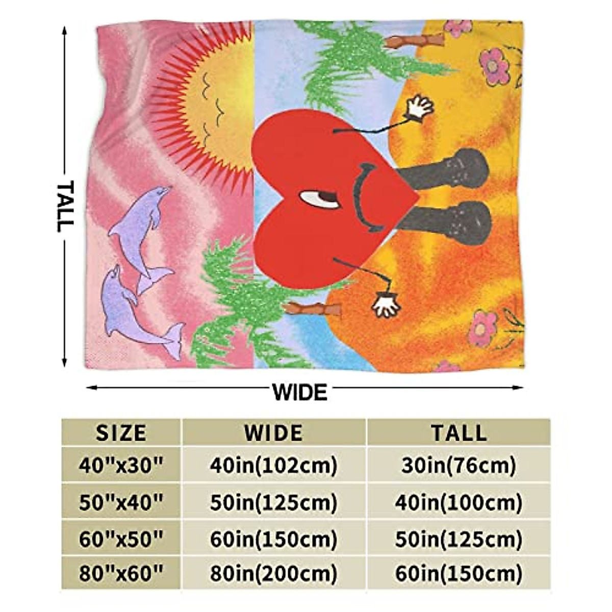 Throw Blankets Bad Cute Bunny Blanket Bedding Blankets Sofa Blankets Flannel Blankets Air Conditioning Blanket Multicolor 50inchx40inch