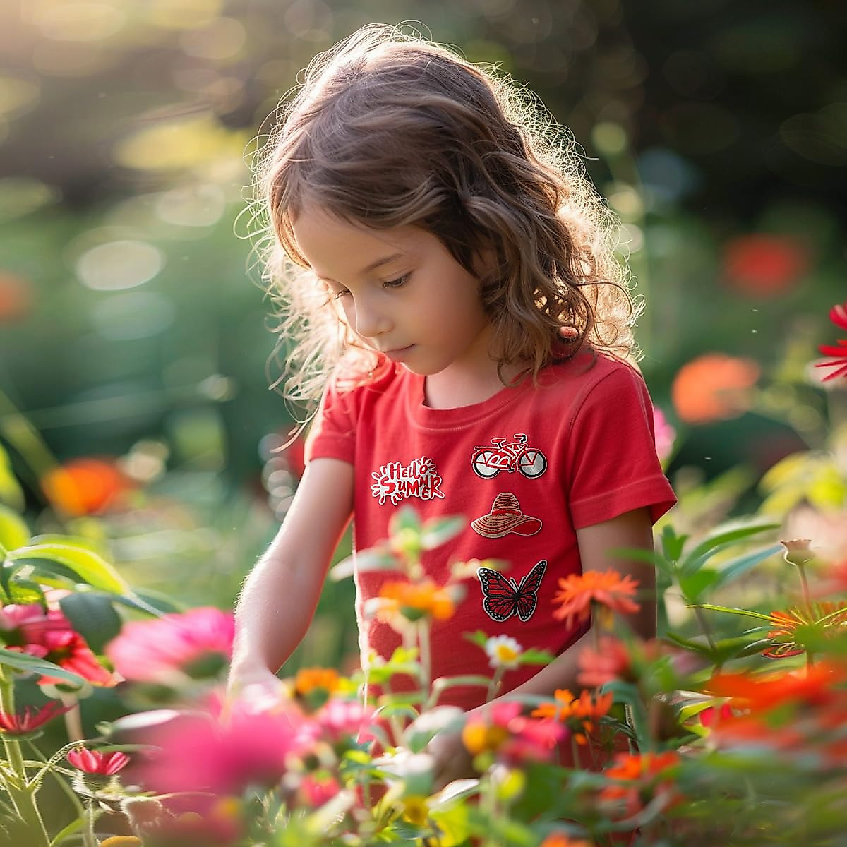 AXEN 60PCS Embroidered Iron On Patches DIY Accessories, Random Assorted Decorative Patches , Cute Sewing Applique for Jackets, Hats, Backpacks, Jeans, 60 Pieces Package