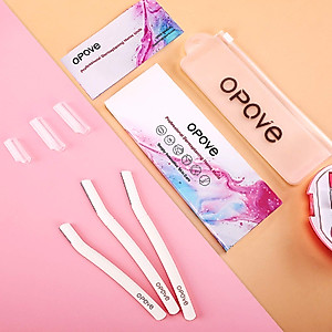 Dermaplane Razor for Women Face,Professional Dermaplaning Tool,Facial Razor, Peach Fuzz and Hair Removal, opove Multifunction Home Skin Care Tool,3 Eyebrow Razors