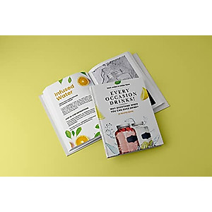 OMINA Pack of 2 Beverage Dispenser with Stand, 1 Gallon Each, Dual Drink Dispensers for Parties with Fruit Infuser, Ice Cylinder and Leakproof Spigot | Screw on Lids | 25 Drink Recipe E-Book