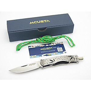 Mcusta Seki Japan Shiro-Take MC-153 AUS-8 Bamboo Folding Money Clip Pocket Knife