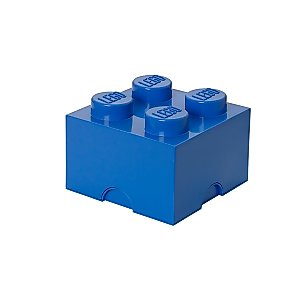 LEGO Blue Storage Box Brick 4 Bright, 4 Knobs