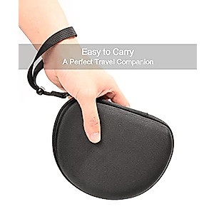 RAIACE Hard Storage Case Compatible with Sony MDRZX110NC & MDRZX110AP Noise Cancelling Headphones. (Case Only) - Black(Black Lining)