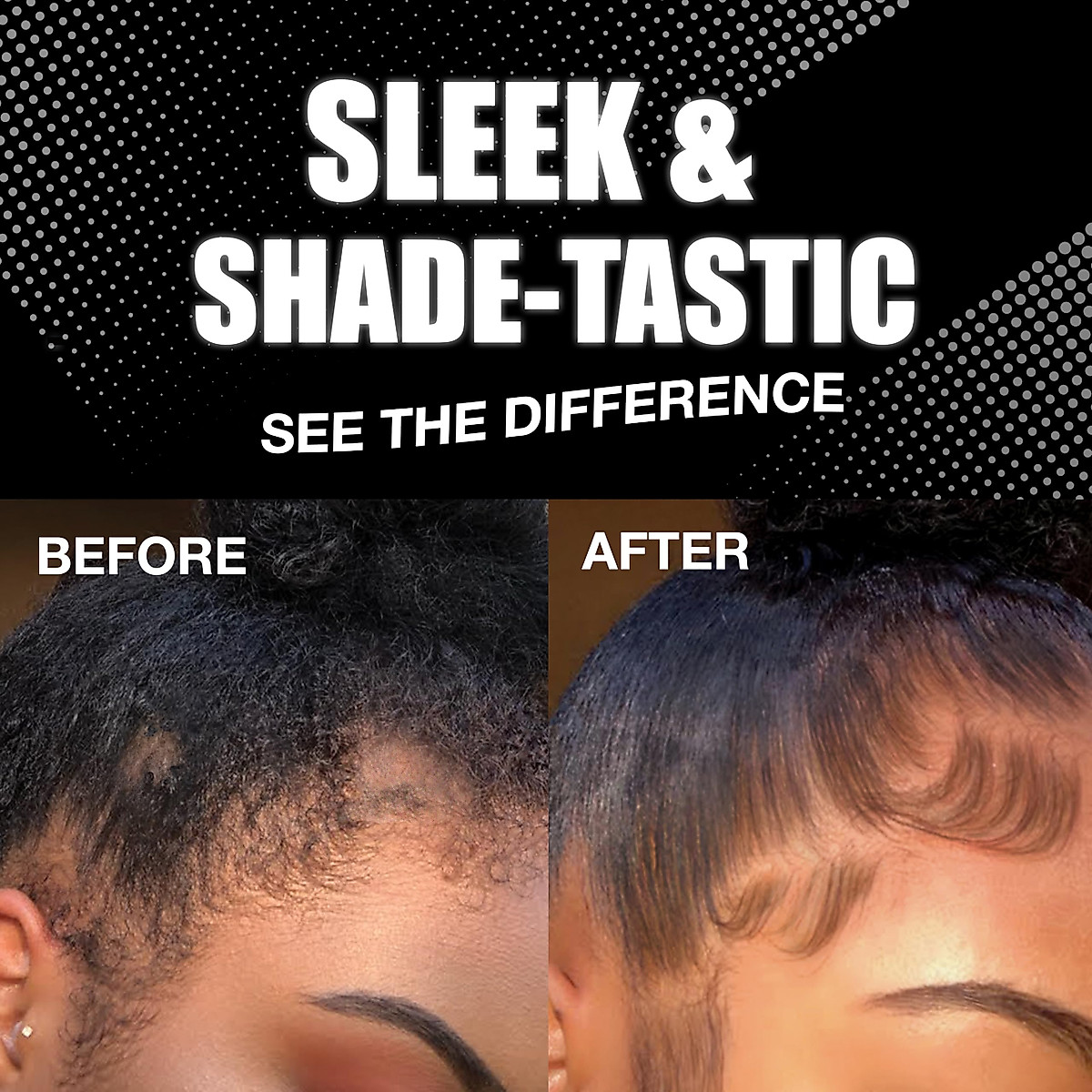 EBIN NEW YORK 24 Hour Colored Edge Tamer 3pack – 0.5 Oz, Jet Black, No Flaking, No Residue, Covers Gray & Roots