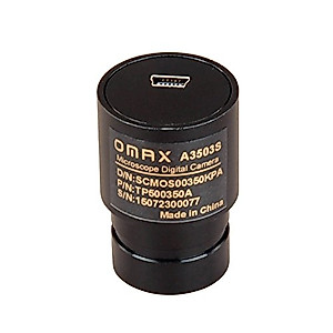 OMAX 640x480 USB Digital Microscope Camera Compatible with Windows XP Through Windows 10