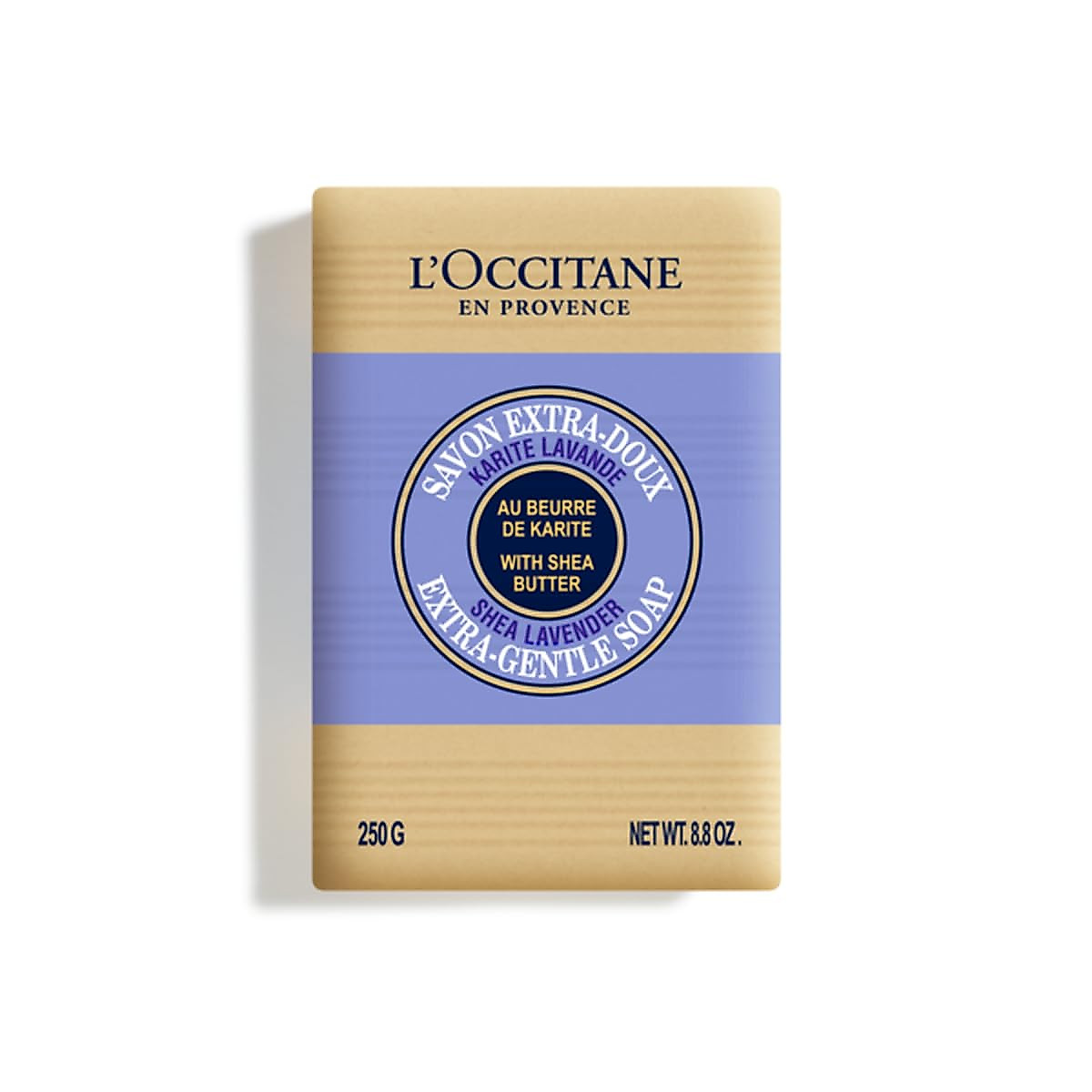 L'OCCITANE Shea Butter Extra-Gentle Solid Hand & Body Soap: Citrusy Shea Verbena, Relaxing Shea Lavender, Shea Milk, Vegetable Based, Artisanal, Vegan