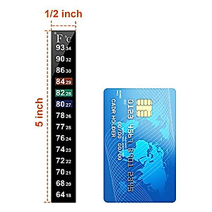 Aquarium Thermometer Sticker Fish Tank Temperature Sticker Brewing Thermometer Strip Adhesive Thermometer Sticker for Fish Tank Storage Tank Wine Jar by AikTryee