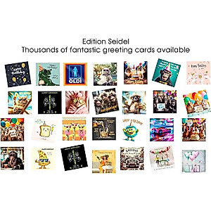 Edition Seidel Premium Birthday Card with Envelope. Greeting Happy Birthday for him or her Female Friend Wife Girlfriend Drink Aperol Orange Holy Aperoli (G3566 SW024), neutral