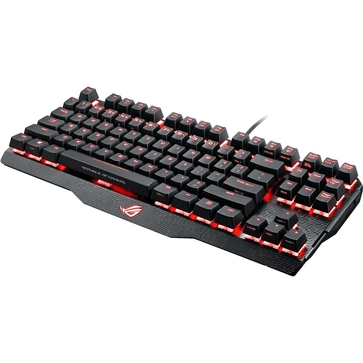 ASUS RGB Mechanical Gaming Keyboard - M802 ROG Claymore Core | Cherry MX Red Switches | Dedicated Hot Keys for One-Click Overclocking, Fan Control | Gaming Keyboard for PC | Aura Sync RGB Backlit Eff