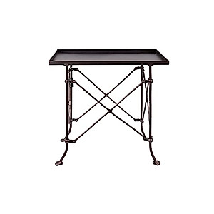 Creative Co-op Bronze Metal Rectangle Table, 20",DA0124