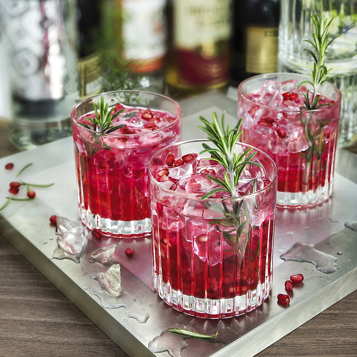 Double Old Fashioned Crystal Glasses, Set of 6 Whiskey Glasses, Perfect for Serving Scotch, Cocktails, or Mixed Drinks. (New York) pattern