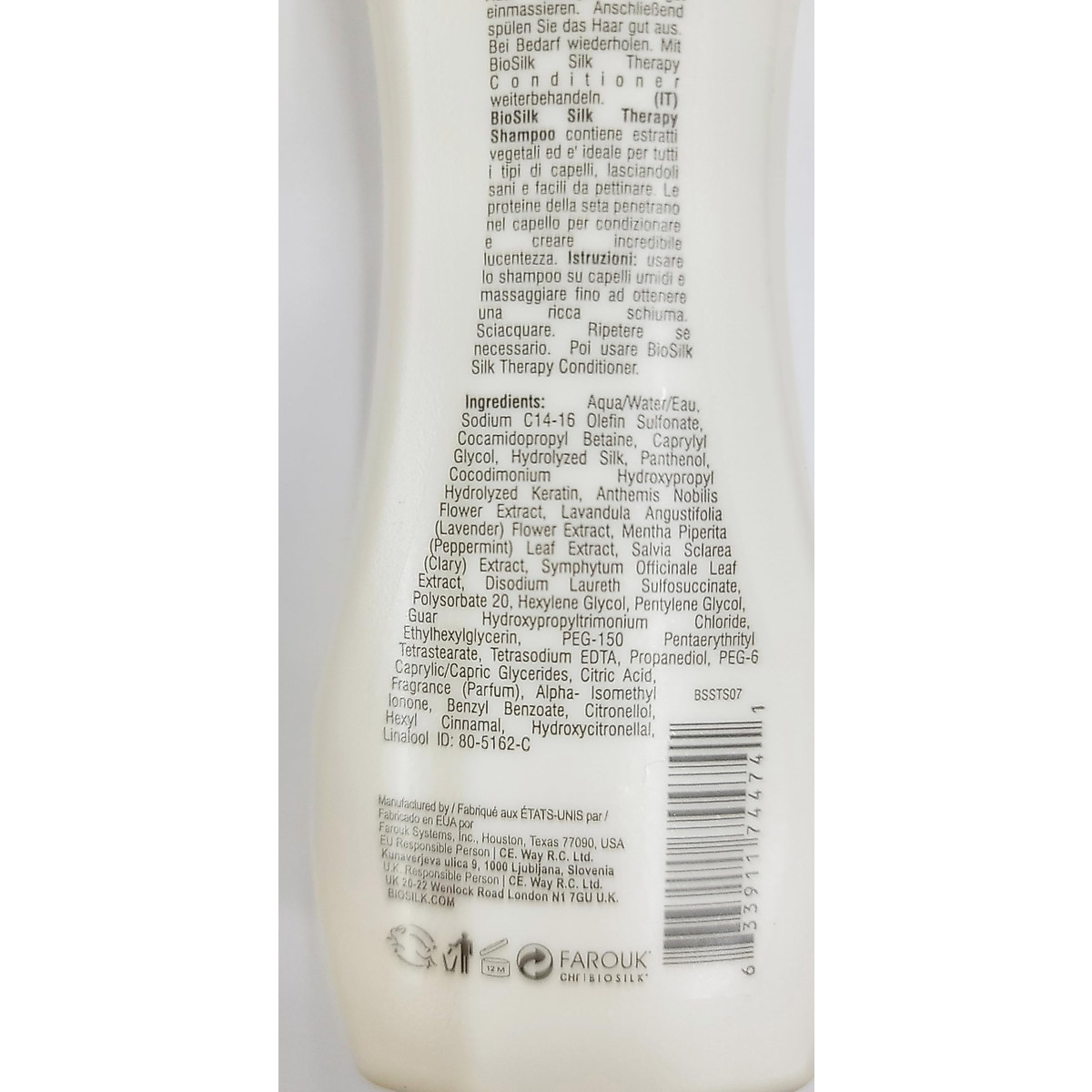 Biosilk Silk Therapy Trio Unisex: 7 oz Shampoo, 7 oz Conditioner, and 7 oz Original Treatment