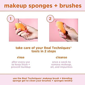 Real Techniques Miracle Face + Body Sponge, XL Makeup Blending Sponge For Whole Body, Ideal For Foundation, Body Makeup, & Self Tanner, Cruelty Free & Vegan, Latex Free, Packaging May Vary, 1 Count