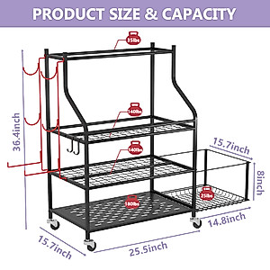 AOMOTA Home Gym Storage, Weight Rack for Home Gym, Yoga Mat Holder，Dumbbell Rack for Home Gym, Gym Rack for Home Gym with Extra Side Storage Space for Dumbbells, Kettlebells, Resistance Bands and More