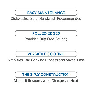 Viking Culinary 3-Ply Stainless Steel Pasta Pot, 8 Quart, Includes Pasta & Steamer Insert, Dishwasher, Oven Safe, Works on All Cooktops including Induction