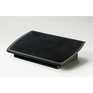 3M Foot Rest, Height and Tilt Adjustable, 22" Extra Wide Platform with Safety-Walk Slip Resistant Surface Provides Ample Room for Both Feet, Heavy Duty Steel Construction, Charcoal Gray (FR530CB)