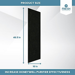 Honeywell 50100, 50150, 50200, 50250, 50300 Air Purifiers Compatible Pre Filter Deodorizes Air and Removes Odors With Activated Carbon and Zeolite To Extend Air Filter Life (2 pack)