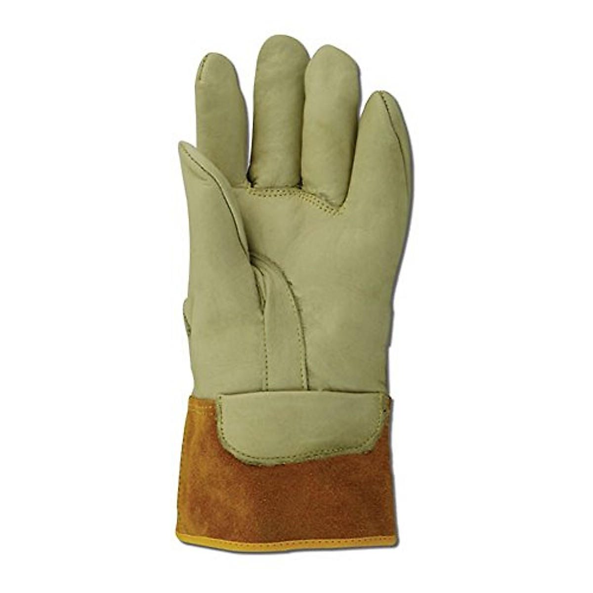 MAGID Leather Lineman Electrical Protector Work Gloves, 1 Pair, Size 10, 60611PS10, For Use With Rubber Insulated Gloves, Tan