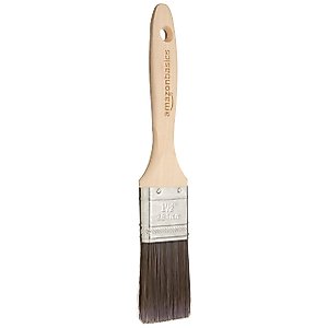 Amazon Basics 1-1/2" Flat Edge Master Pro Paint Brush, Brown