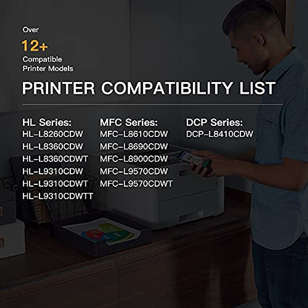 E-Z Ink (TM) Compatible Toner Cartridge Replacement for Brother TN-433 TN433 TN433bk TN431 compatible with HL-L8260CDW HL-L8360CDW MFC-L8610CDW MFC-L8900CDW (2 Pack, Black)
