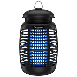 ADDCOLOR Bug Zapper, 15W Sustainable Efficient Fly Zapper Outdoor, Mosquito Zapper with LED Light, Electric Fly Zapper, Fly Traps, Mosquito Killer