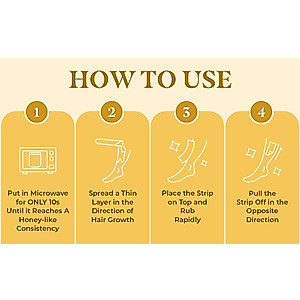 MOOM - Facial Sugaring Wax Travel Kit, Hair Removal for Chin, Eyebrows & Upper Lip - Made with Aloe Vera & Tea Tree Oil - Includes 1.6oz Jar, 6 Reusable Fabric Strips & 2 Wax Applicator Sticks