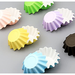 200 PCS Pink Mini Cupcake Liner Cupcake Wrappers Paper Cupcake Cup Greaseproof Baking Cups for Wedding Birthday Party Baby Shower