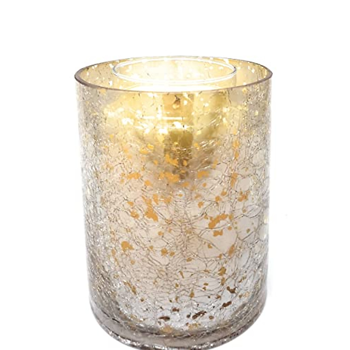 Yankee Candle Metallic Mercury Crackle Jar Candle Holder