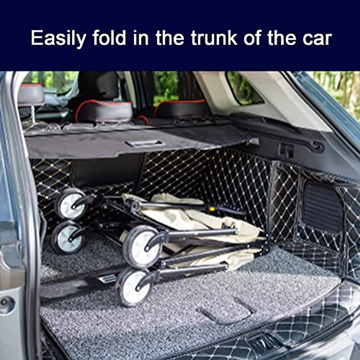 Collapsible Wagon Cart A Simple of Footprints White Purple Animal Tracks Print is Well Suited Foldable Utility Wagon Large Capacity Garden Cart with Push Bar for Beach Camp Outdoor Shopping