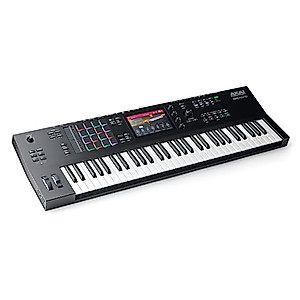 Akai Professional MPC Key 61 - Standalone Music Production Synthesizer Keyboard with Touch Screen, 16 Drum Pads, 20+ Sound Engines, Semi Weighted Keys, black