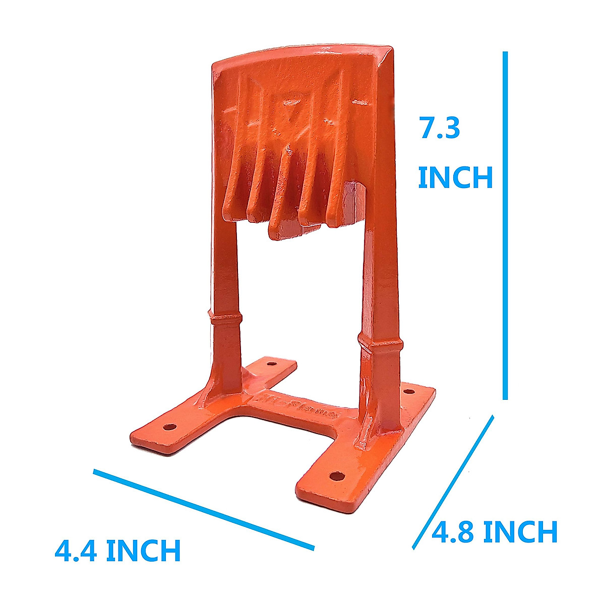 Hi Flame Cast Steel Firewood Kindling Splitter for Wood Stove Fireplace and Fire Pits Splitting Wedge Manual Log Splitter Wedge (Orange)