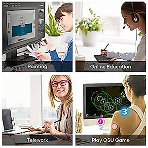 Graphics Drawing Tablet with 8 x 6 Inch Active Area Drawing Tablet, Battery-Free Pen and Express Keys Compatible for Mac/Windows/Android OS