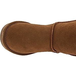 BEARPAW Women's Wide Calf Emma Short Boot, Hickory, 10 W US