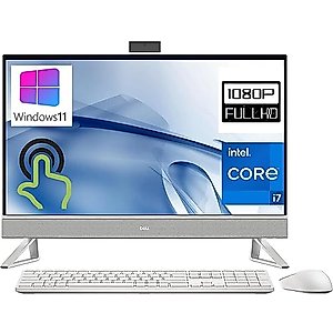 Dell Inspiron 27 7710 AIO 27" Touchscreen FHD All-in-One Desktop Computer, 12th Gen Intel 10-Core i7-1255U, 16GB DDR4 RAM, 1TB PCIe SSD, WiFi 6E, Bluetooth 5.2, Wireless KB & Mouse, Windows 11