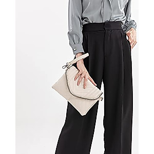 Makukke Crossbody Bags for Women Small Clutch Purses Quilted Satchels Lightweight Handbags Shoulder Bag (Black)