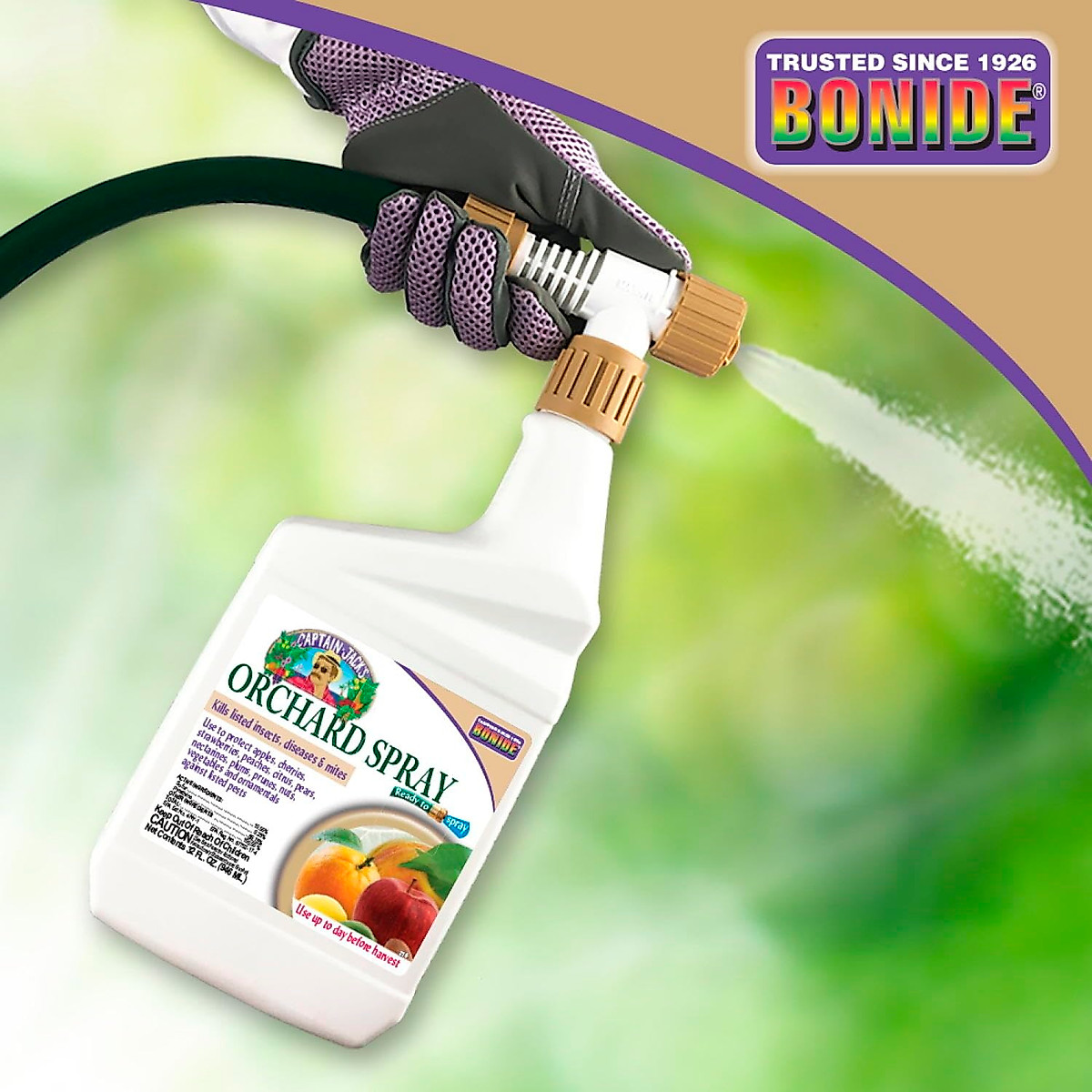 Bonide Captain Jack's Citrus, Fruit & Nut Orchard Spray, 32 oz Ready-to-Spray Multi-Purpose Fungicide, Insecticide and Miticide