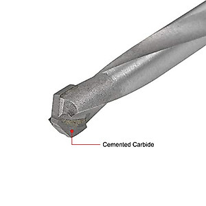 uxcell Cemented Carbide Twist Drill Bits 10mm Metal Drill Cutter for Stainless Steel Copper Aluminum Zinc Alloy Iron 2 Pcs