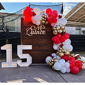 NISOCY White Balloons Arch Kit, 102PCS 18In 12In 10In 5In Arch Garland for Wedding, Bride Engagement, Festival Picnic, Birthday, White Theme Anniversary Christmas Decoration With 33FT Ribbon