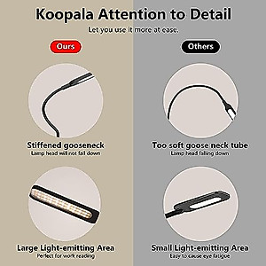 Koopala LED Floor Lamp, Bright Tall Standing Light with Dimmable 4 Brightness&4 Color Temps, Adjustable Gooseneck, 3 Timer, Touch& Remote Control, Couch Lamp, for Reading/Living Room/Bedroom/-Black