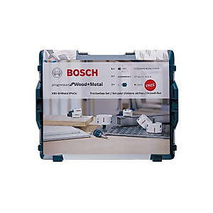 Bosch Professional 2608594270 8-Piece Hole Saw Progressor for Wood & Metal Set (in L-Boxx, Drill Accessories), Colour, Size