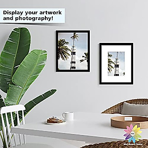 MBC Mat Board Center, Set of 12 8x10 White Picture Mats for 5x7 Photos - Includes Pre-Cut White Picture Mats, Backing Boards and Clear Bags - 1/16" Thick, White Color