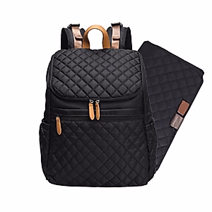 G'ccioni Diaper Bag Backpack, Multifunction,Travel Bag,Nappy Changing Mat,Double Compartments, StrollerStraps,Waterproof