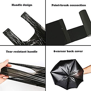 DZHJKIO Small Trash Bags,5 Rolls 46x60 Cm 100 PCS 4 Gallon Garbage Bags, For Kitchen Bathroom Bedroom Office Use