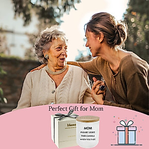 Lihome Mothers Day Gifts from Daughter Son - Birthday Gifts for Mom, Best Mom Ever Gifts, Funny Mothers Day & Birthday & Thanksgiving & Christmas Gifts, Vanilla Coconut Candles(11.5oz)