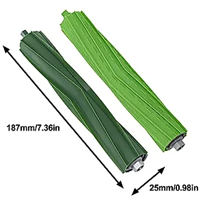 2 Set of Rubber Roller Brushes Replacement Parts for iRobot Roomba E & I & J Series J7 J7+ i7 i7+ i3 i4 i6 i6+ i8 i8+Plus E5 E6 E7 Vacuum Cleaner Accessories